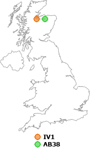 Distance between IV1 and AB38 - postcode-info.co.uk